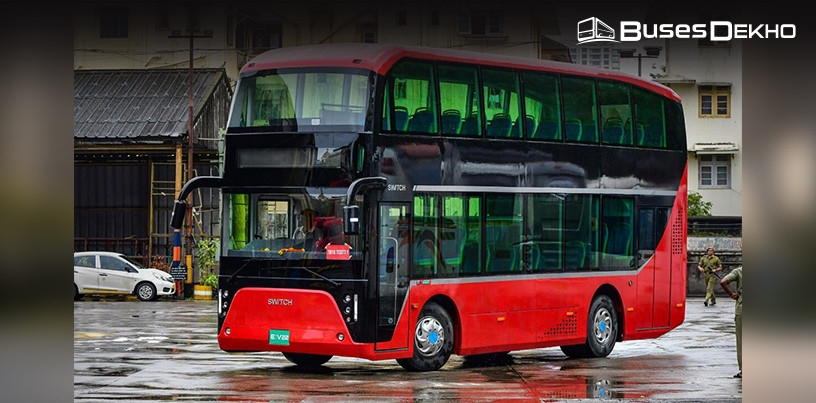 Switch Mobility unveils India’s first electric double-decker bus ...