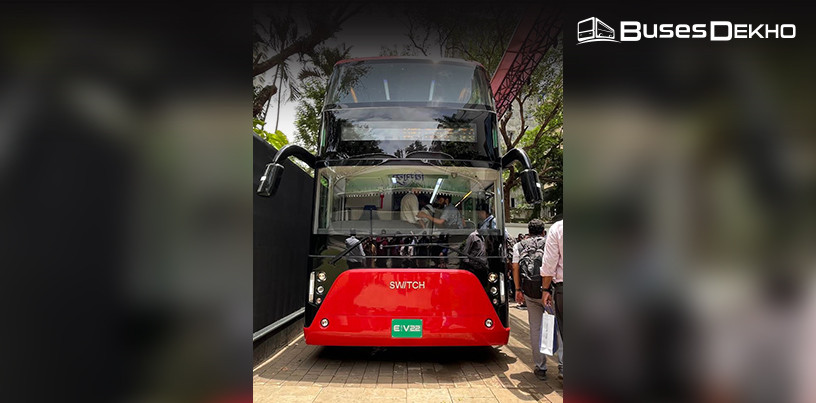 Switch Mobility unveils India’s first electric double-decker bus ...